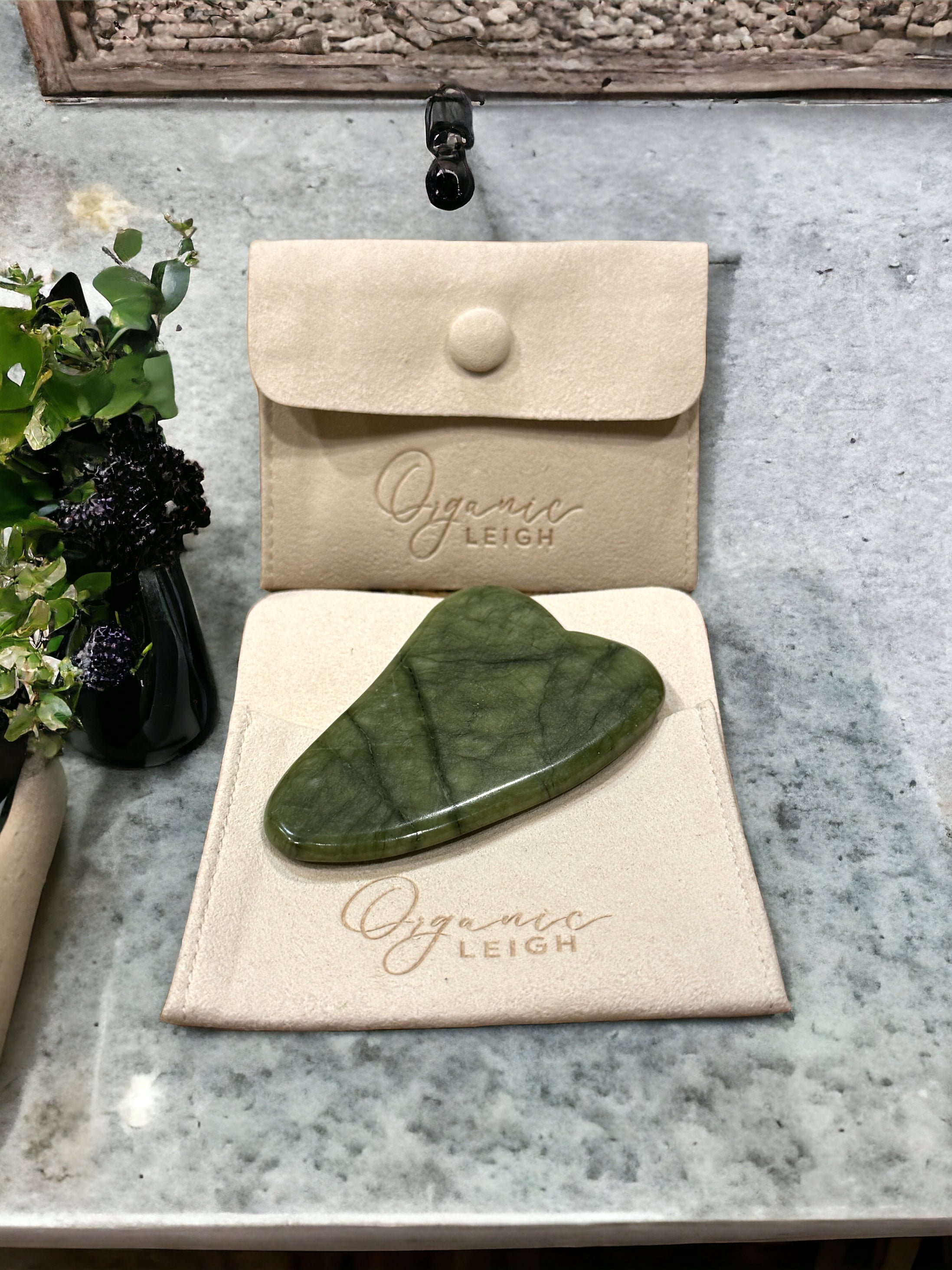 OL Natural Jade Gua Sha Stone – Organic LEIGH